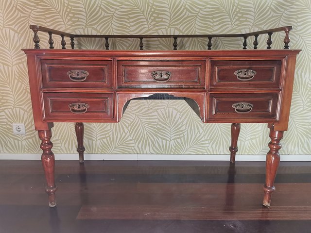 Antique Wood Desk for sale at Pamono