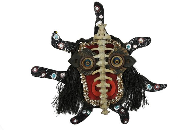 Simone Le Carré-Galimard, Maske mit Wirbel, 1976, Skulptur bei Pamono ...