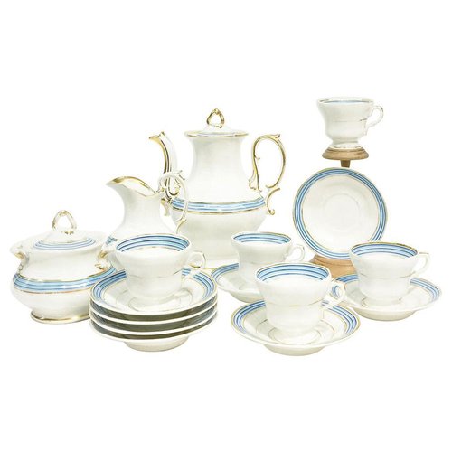 Porcelain Coffee & Tea Service from KPM, Germany, 1834-1837, Set of 11 ...