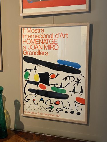 Hommage à Joan Miro Poster for sale at Pamono