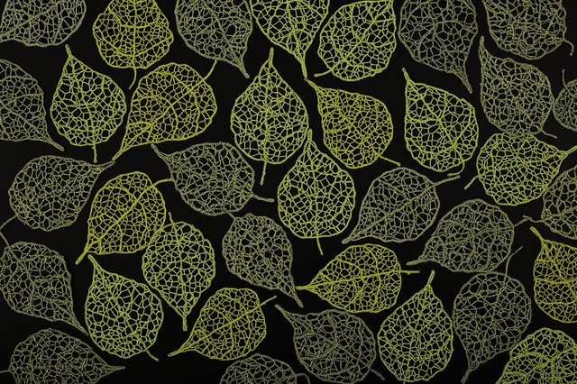 Sergey Ryumin, Crocheted Leaves as Background, Photographic Paper for ...
