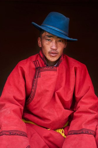 Tuul & Bruno Morandi, Mongolia, Young Man Nomad, Photographic Paper for ...