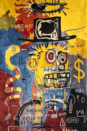 Wandteppich im Stil von Jean-Michel Basquiat bei Pamono kaufen