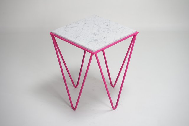 Fuchsia Fluo Avior Side Table by Nicola Di Froscia for DFdesignlab for ...