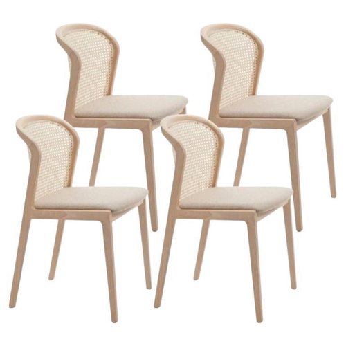 Beige Contour Vienna Chairs aus Buchenholz von Colé Italia, 4er Set bei ...