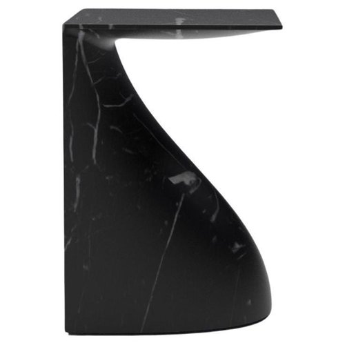 Black Ula Sculpture Pull Up Side Table by Veronica Mar for sale at Pamono