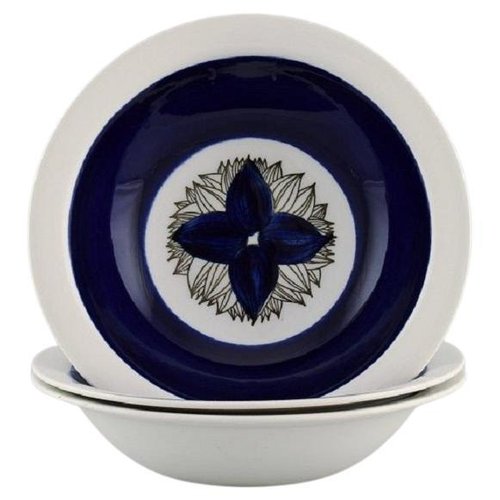 Three Pontus Deep Plates in Glazed Stoneware by Olle Alberius for ...