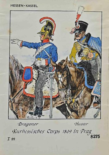 Herbert Knotel, Kurhessisches Corps, Drawing, 1940s for sale at Pamono