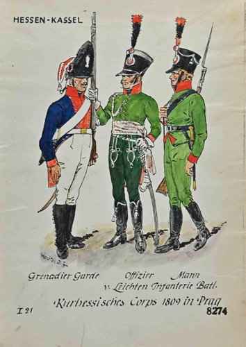 Herbert Knotel, Kurhessisches Corps, Drawing, 1940s for sale at Pamono