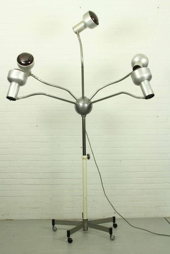 Mid-Century Modern Adjustable 5-Arm Lamp on Wheel Base for sale at Pamono