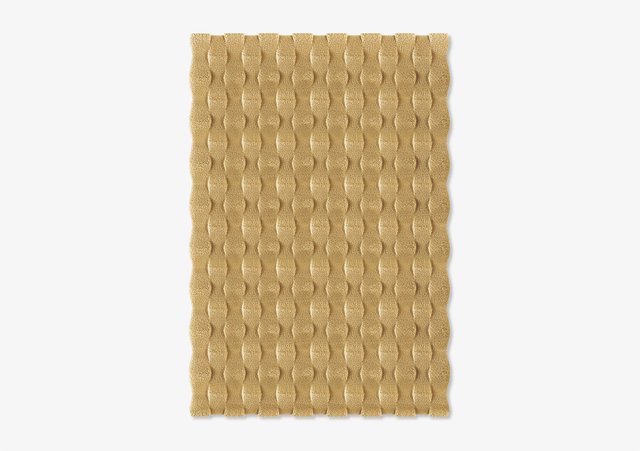 Natural Rectangle Textured Rug from Marqqa for sale at Pamono