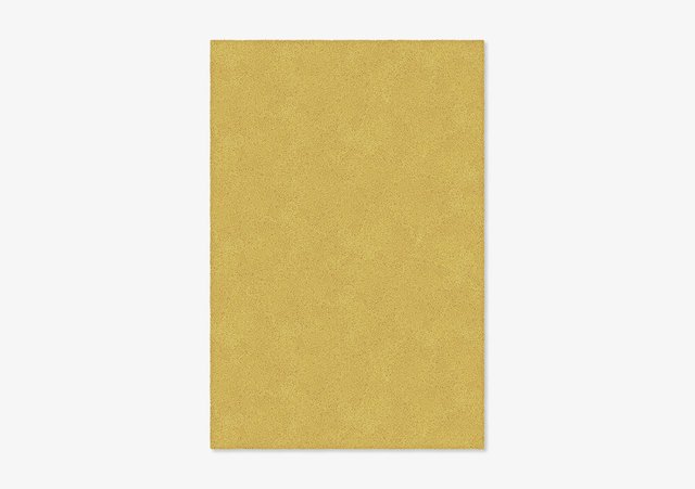Mustard Rectangle Plain Rug from Marqqa for sale at Pamono