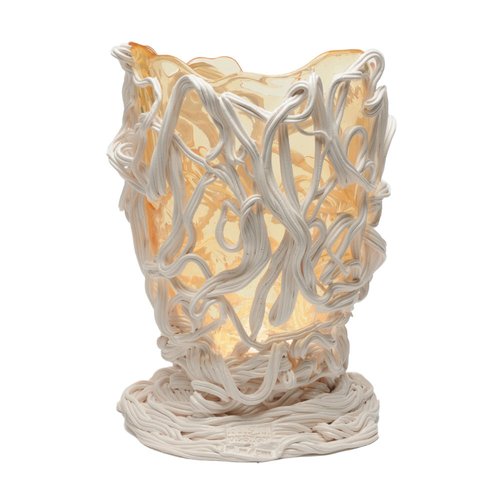 Special Clear, Matt White Spaghetti Vase by Gaetano Pesce for Fish ...