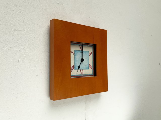 Postmodern English Wall Clock from Ziro, 1980s for sale at Pamono