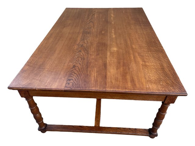 Antique French Embassy Oak Table for sale at Pamono