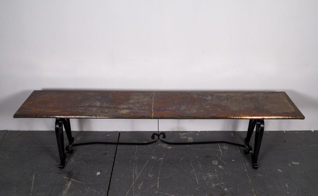 19th Century Handcrafted Copper Bench for sale at Pamono
