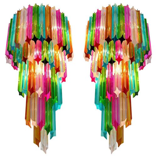 Italian Venini Style Murano Glass Sconces, 1980s, Set of 2 for sale at ...