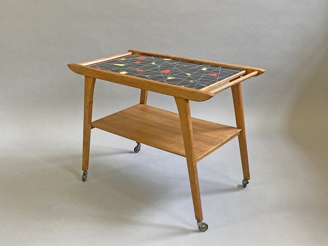 Chariot de Bar de VEB Workshops GDR, 1950s en vente sur Pamono