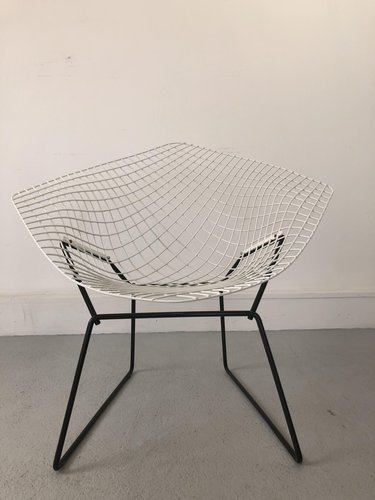 Vintage Diamond 421 Lounge Chair attributed to Harry Bertoia for Knoll ...