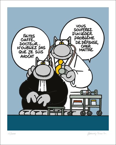 Philippe Geluck, Le Chat, Doctor Doctor, 2019, Siebdruck bei Pamono kaufen