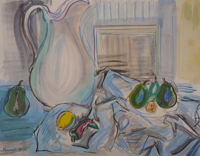 Raoul Dufy, Birnen und Weiß Topf, 1953, Original Lithographie bei ...