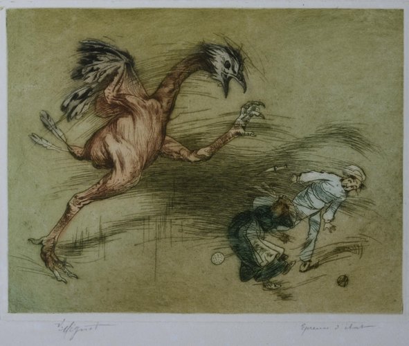 Victor Mignot, Revanche, 1910, Original Radierung & Aquatinta auf ...