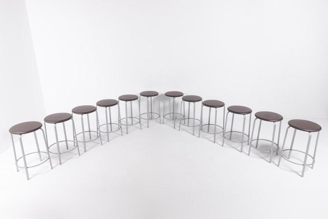 Scandinavian Frisbee Stools by Christian Halleröd for Kinnarps, Set of ...