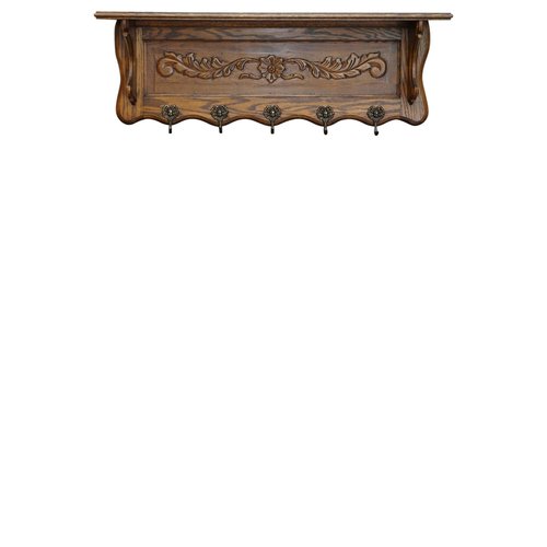 Antique Dutch Heavily Carved Oak Wall Rack for sale at Pamono
