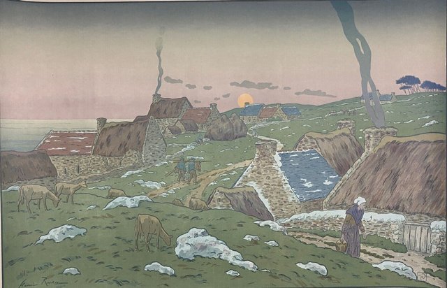 Henri Rivière, The Moonrise: Plate 10 of 16 from Nature Series, 1898 ...