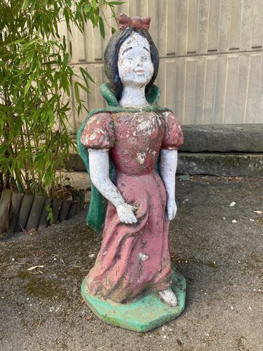 Mid-Century Italian Modern Concrete Snow White Statue for sale at Pamono