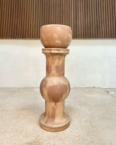Sculptural Ceramic Column Planter by Otto Keramik, Germany 1970s for ...