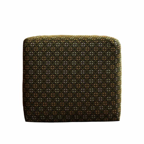 Gold and Green Square Foot Rest for sale at Pamono