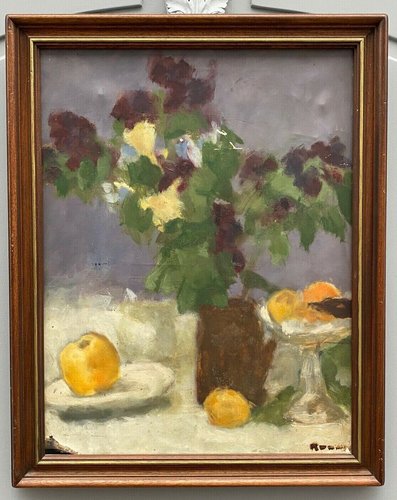 Isabelle Rouault, Still Life Painting, 1950s, Oil on Canvas, Framed for ...