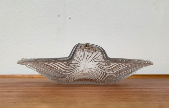 Vintage Swedish Glass Bowl from Pukeberg Glass, 1970s for sale at Pamono