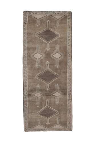 Vintage Soft Brown Low Pile Rug for sale at Pamono