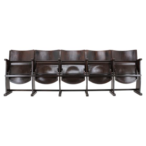 Cinema Bench attributed to Ton, Czechoslovakia, 1960s for sale at Pamono