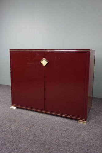 Roter französischer Vintage Schrank von Pierre Vandel, Paris, 1970er ...
