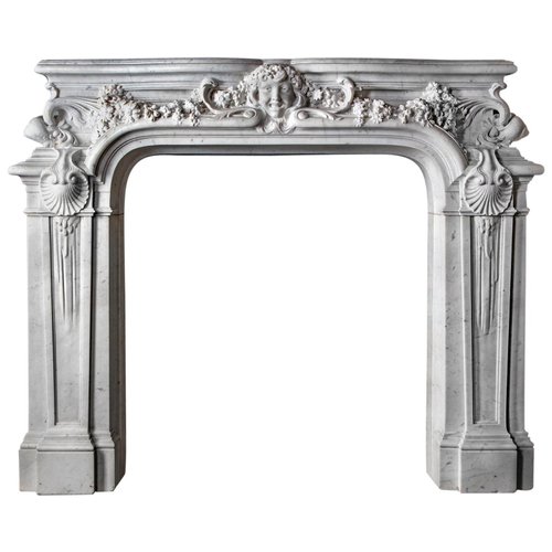 Französischer Belle Epoque Marmor Kaminsims, 1880 bei Pamono kaufen