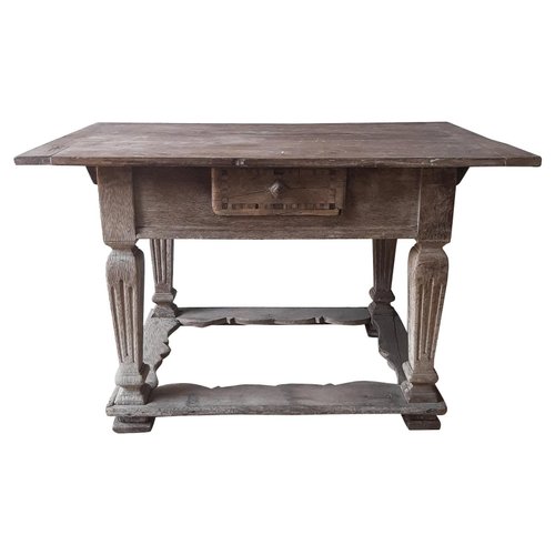 Table de Paye Mid-Century en Chêne, Pays-Bas en vente sur Pamono