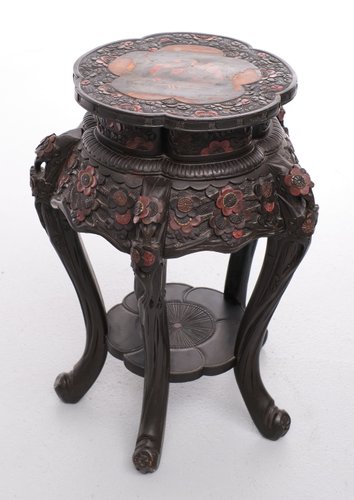 Chinese Hand-Carved Side Table, 1920s-1930s for sale at Pamono