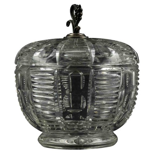 Vintage Crystal Container, Italy, 1970s for sale at Pamono