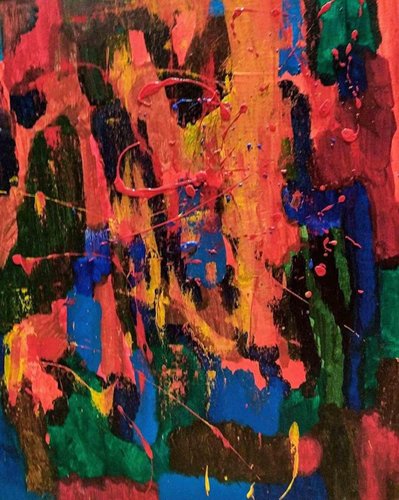 Laura Placa, Rot, Original Acryl auf Leinwand, 2021 bei Pamono kaufen