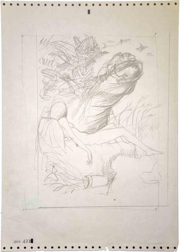 Leo Guida, The Nightmare, Original Pencil Drawing, 1970s for sale at Pamono