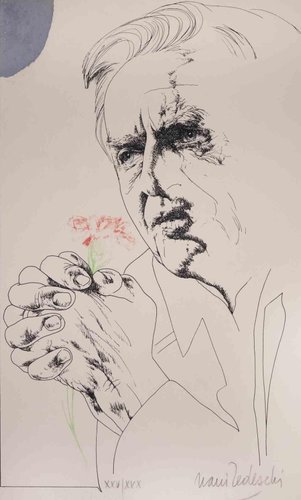 Nani Tedeschi, Portrait, Original Serigraph, 1970s for sale at Pamono
