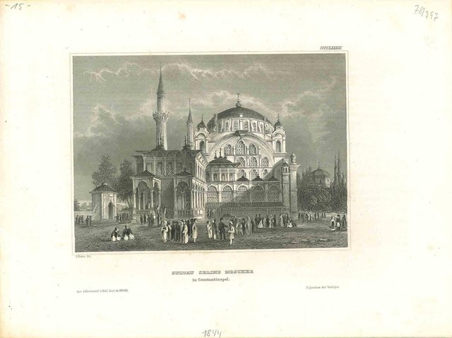 Unknown, Ancient View of Sultan Selim's Mosque in Constantinople ...