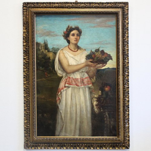 Portrait of Woman, 1800s, Oil on Canvas, Framed for sale at Pamono