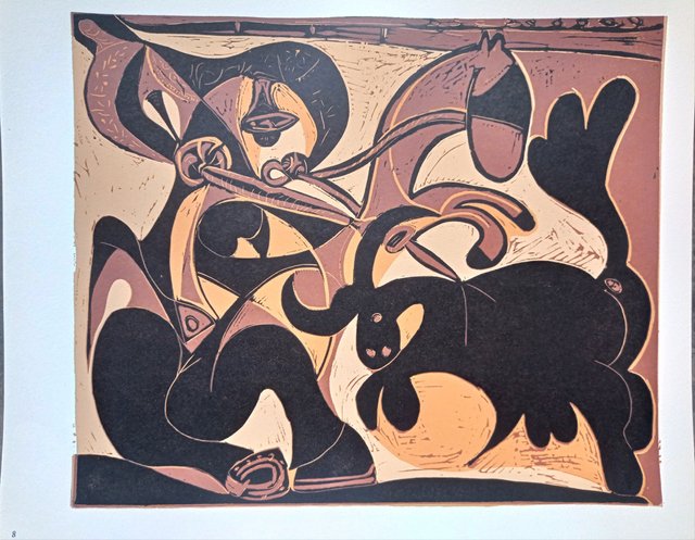Pablo Picasso, After the Pike, Original Linocut, 1962 for sale at Pamono