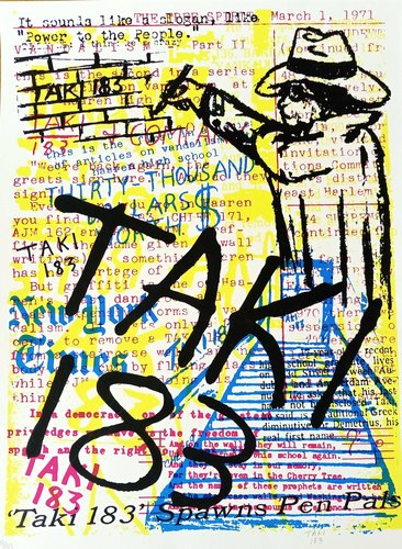 Taki 183, Collage, 2009, Silkscreen for sale at Pamono
