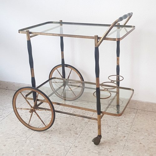 Carrito de bebidas italiano Mid-Century de Cesare Lacca, años 50 en ...