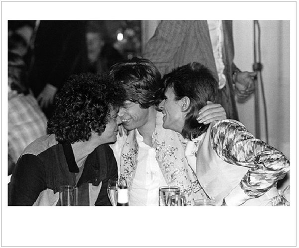 Mick Rock, Reed, Bowie & Jagger Hug, 1973, Estate Photograph Print for ...